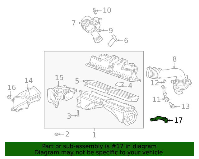 2022 Cadillac CT4 Positive Crankcase Ventilation (PCV) Tube 12638542 ...