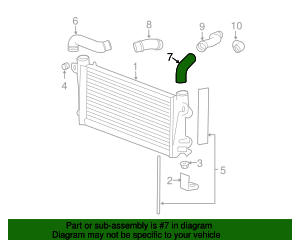 2006-2016 GM Intercooler Inlet Duct Connector 22865371 GM ...