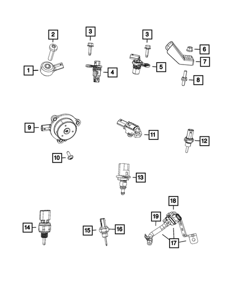 Sensors for 2019 Jeep Cherokee | MOPAR Parts On Sale