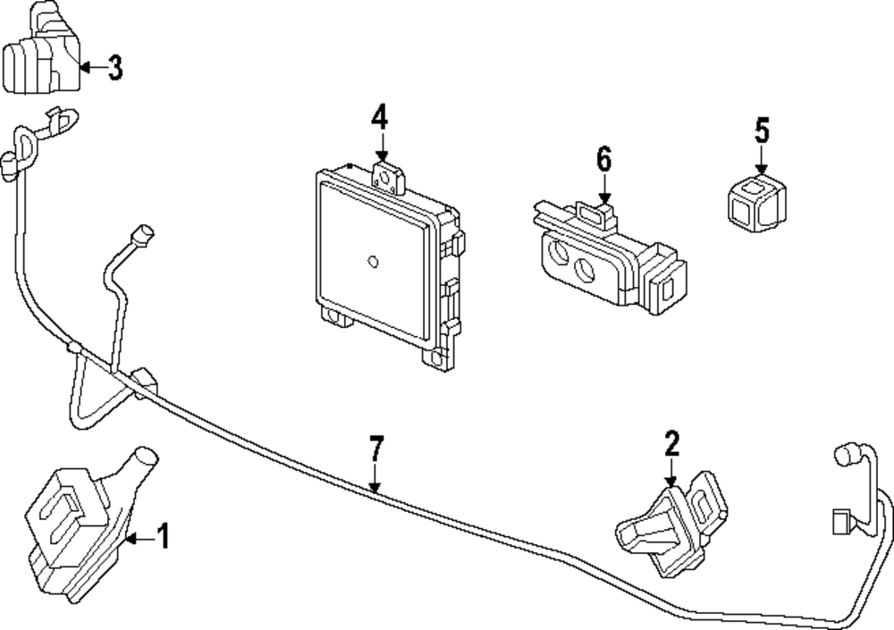 36560-T90-A02 - 2023-2025 Honda Pilot - Camera | Genuine Honda Parts