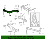 2017-2025 GM Trailing Arm Replaces Part Number 23416585 84199654 GM ...