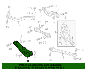 2017-2024 GM Lower Control Arm (Replaces Part Number 84143517) 84382664 ...