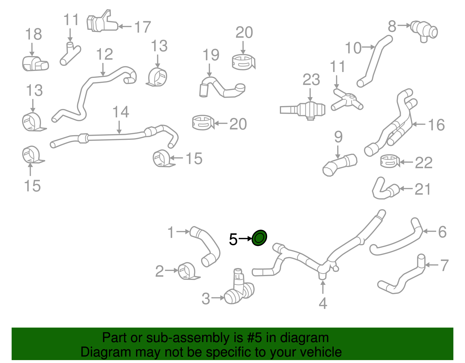 2013-2023 Volkswagen Engine Coolant Pipe O-Ring WHT-004-973 | vwpartscenter