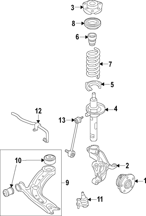 Suspension Components for 2019 Audi Q3 | TascaParts.com