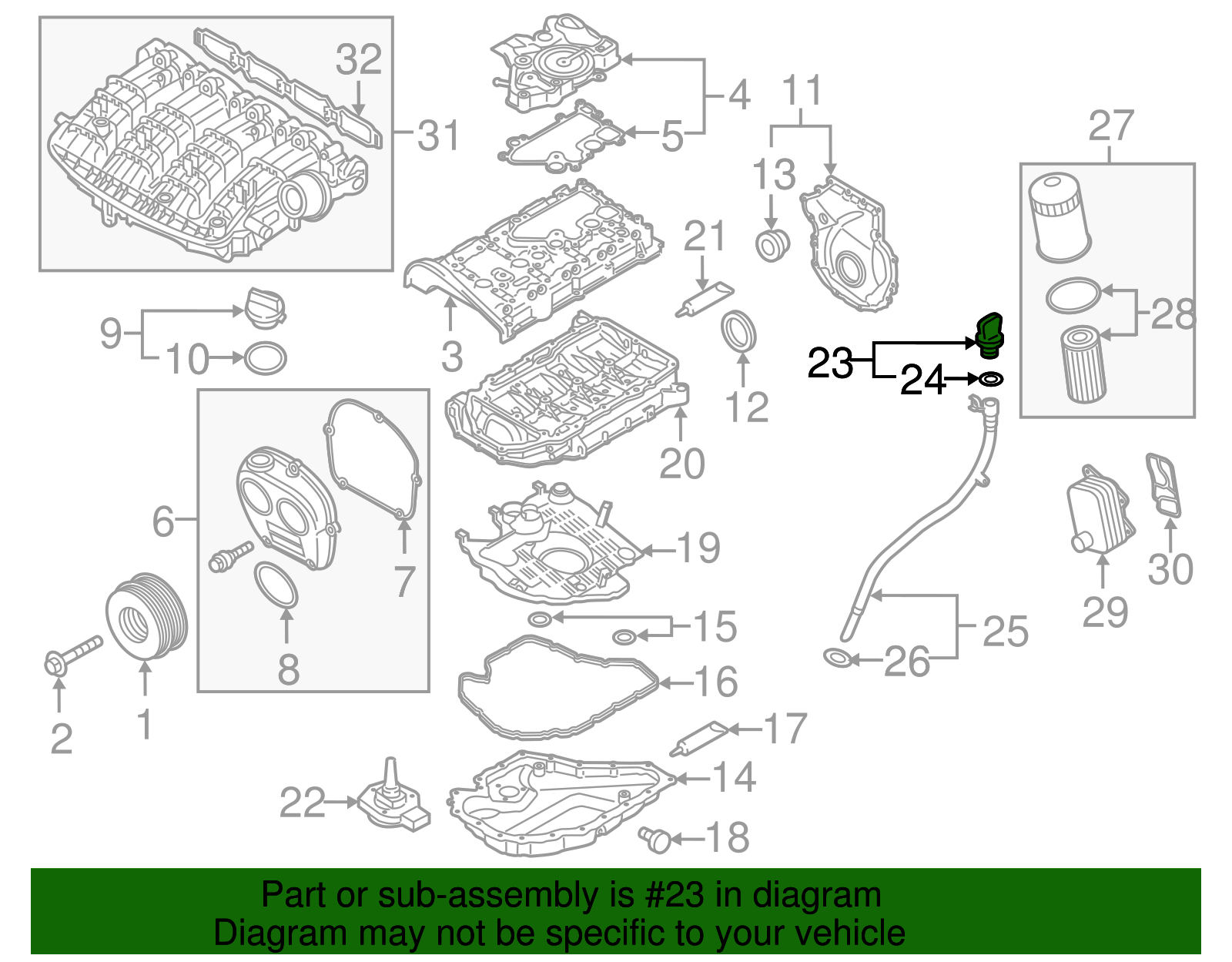 2015-2024 Audi Engine Oil Dipstick 06K-115-611-AB | AutoNationParts.com