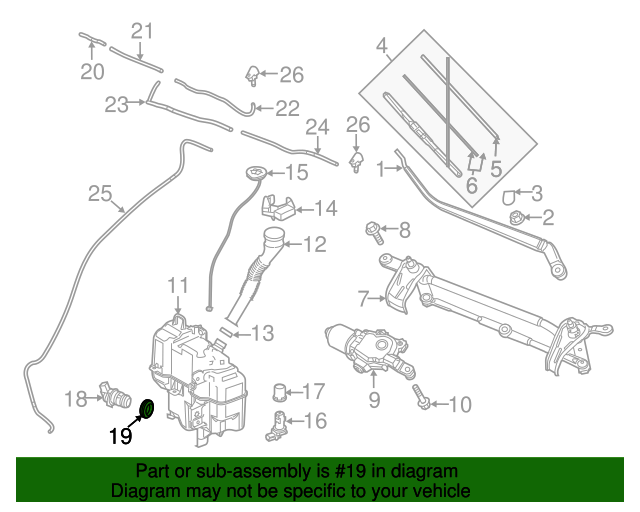 2003-2020 Mazda OEM NEW 2003-2019 Mazda 3 5 6 Washer Pump Windshield ...