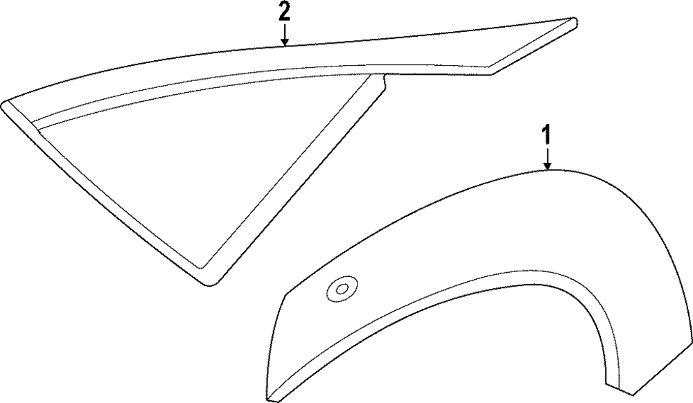 2023-2025 Nissan ARIYA Wheel Opening Molding 93829-5MR5A | Nissan Parts ...