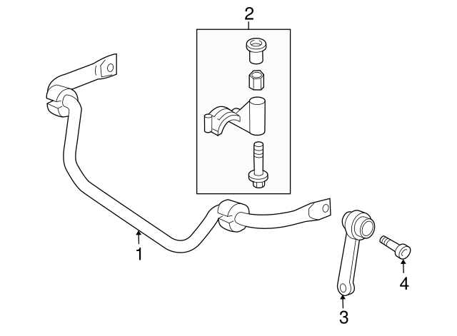 211-323-49-65 - Suspension Stabilizer Bar 2007-2011 Mercedes-Benz ...