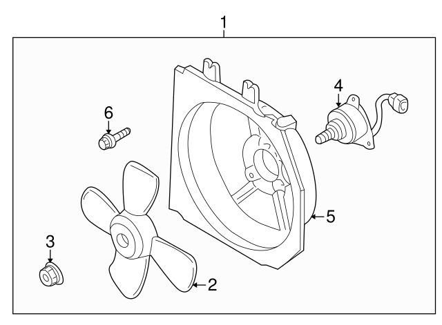 FP59-15-140A - Engine Cooling Fan Blade - 2003 Mazda Protege | MazdaSwag
