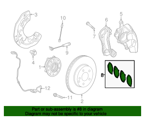 2020-2023 Mercedes-Benz Disc Brake Pad Set 420860064 | Retail ...