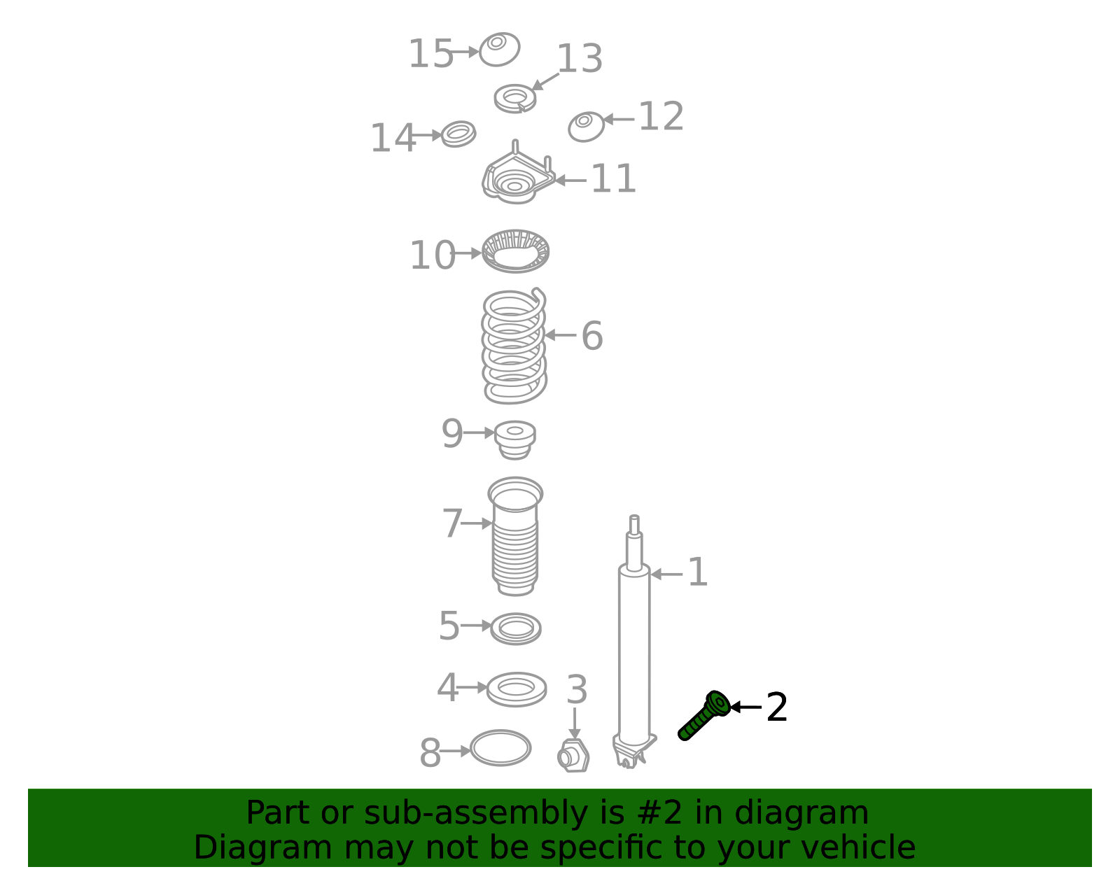 2012-2024 Porsche 911 Strut Lower Bolt WHT-008-717 | Sunset Porsche Parts