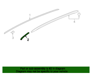 74306-TG7-307 - Molding Kit Roof - 2019 Honda Pilot | Genuine Honda Parts