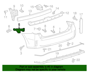 52156-47010 - Side Retainer - 2012-2017 Toyota Prius V | Nucar Toyota ...