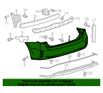 52159-47912 - Cover Rear Bumper L C 2015-2017 Toyota Prius V | Longo ...