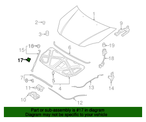 81174-1G000 - Support Rod Clip 2006-2011 Kia | Kia.Parts Store