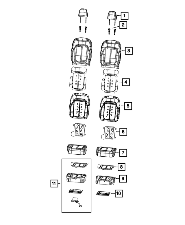 2021-2023 Jeep Occupant Classification Module Kit 68544691AF | My Mopar ...