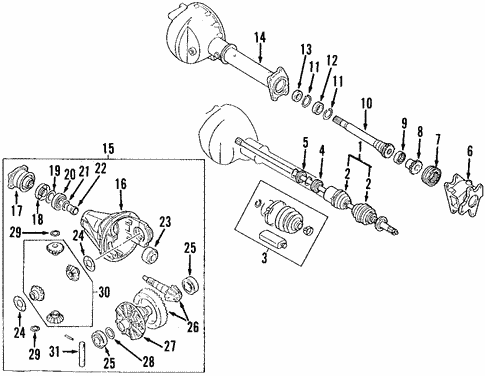 Axle Shafts & Joints for 2002 Isuzu Axiom | Isuzu Parts Center