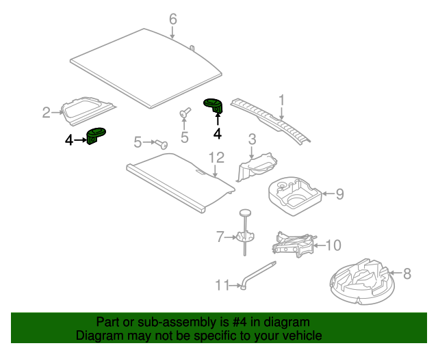 Genuine OEM Tie Down Hook Part# EOZ500070 Fits 2002-2015 Land Rover: Up ...