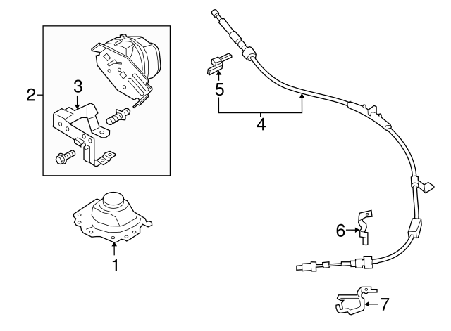 2017-2020 Ford Fusion Gear Shift Assembly HG9Z-7P155-D | OEM Parts Online
