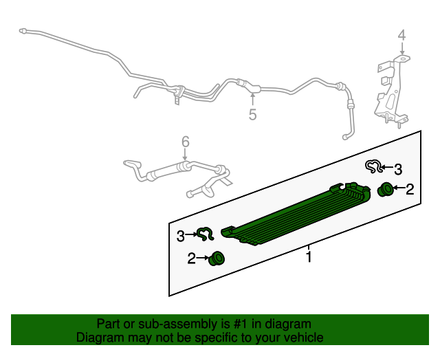 2016-2024 GM Automatic Transmission Auxiliary Fluid Cooler 22960693 ...