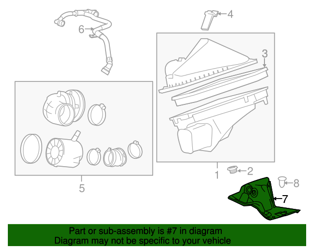 2013-2019 Cadillac Intake Air Splash Shield 22833443 GM | GMPartsDirect.com
