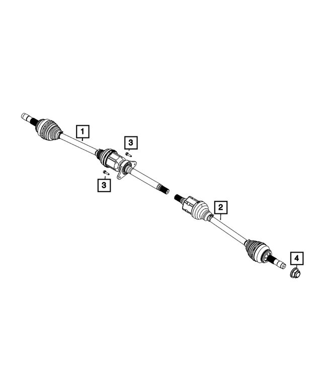 2024 Ram ProMaster 3500 Axle Half Shaft, Left 68505169AA | Mopar eStore