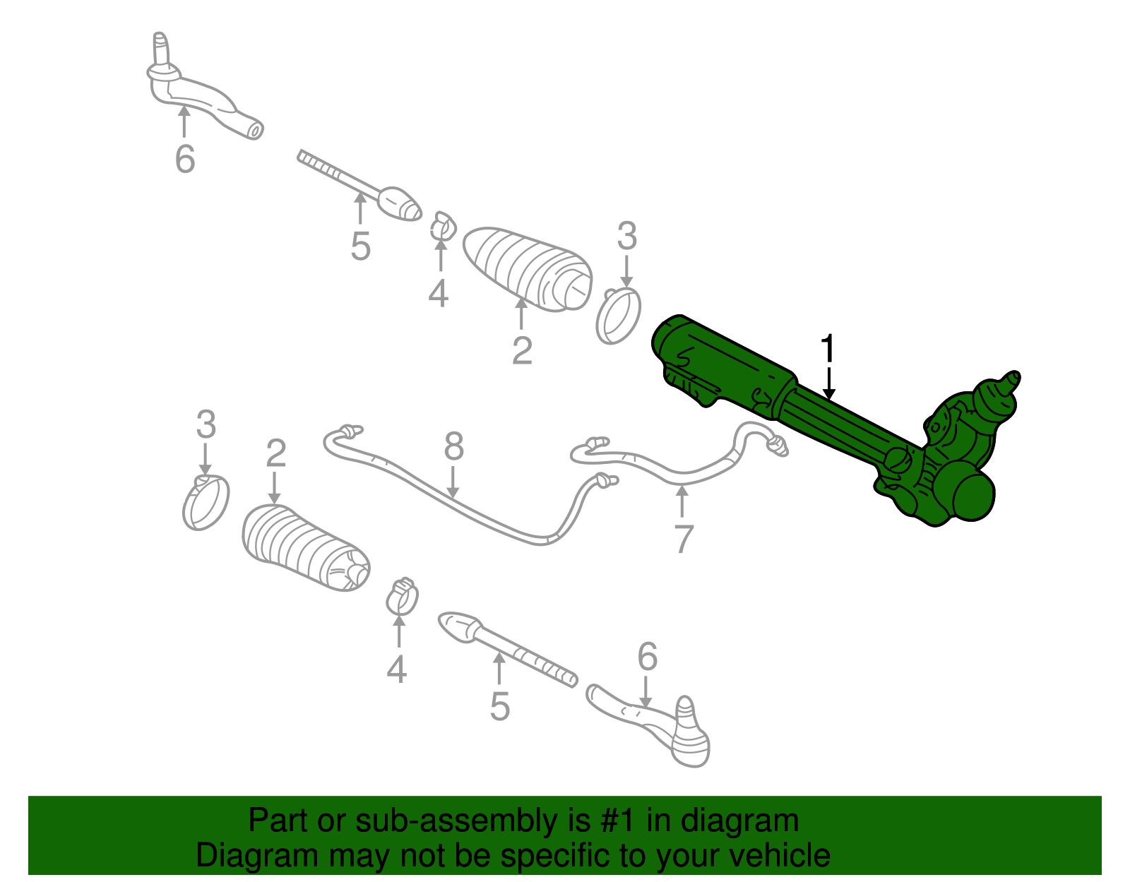 2008-2011 Ford Gear Assembly 8W7Z-3504-ARM | Ford OEM Parts Outlet