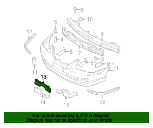 2004-2006 Hyundai Elantra Lamp Cover 86526-2D500 | Hyundai Wholesale Direct