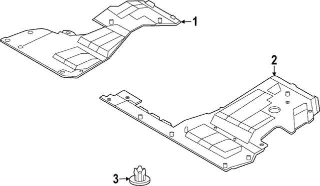 2022-2024 Nissan Pathfinder Under Cover 75893-6SA0A | My Nissan Part