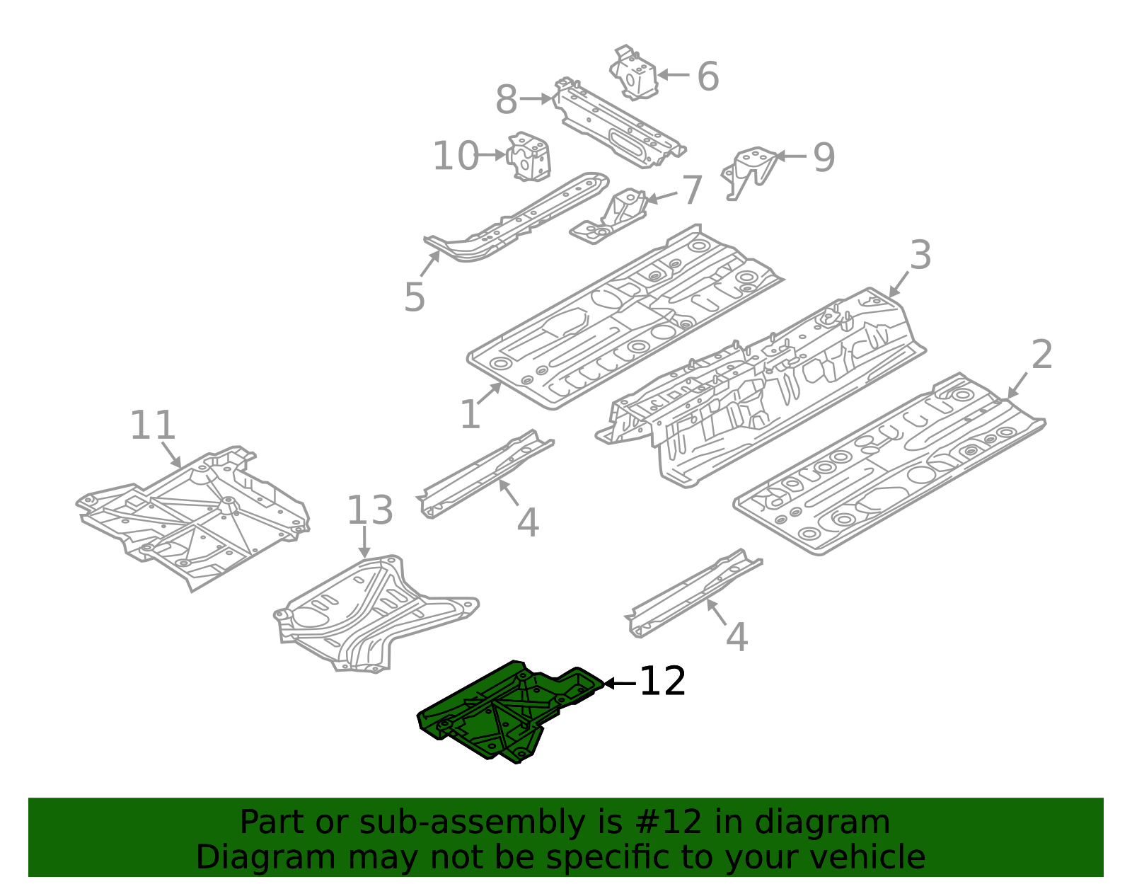 2016-2020 Toyota Under Cover 58166-WB001 | Retail Performance Auto Parts