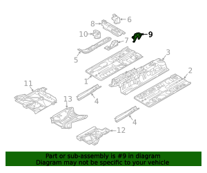 2016-2020 toyota Cross-Member Extension 57453-WB001 | Toyota Parts