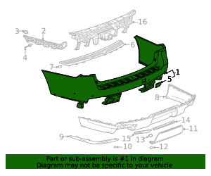 2021-2024 Cadillac Escalade Fascia 86533655 GM | GMPartsDirect.com