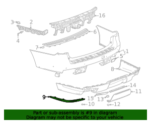 2021-2024 Cadillac Molding 84712439 GM | GMPartsDirect.com