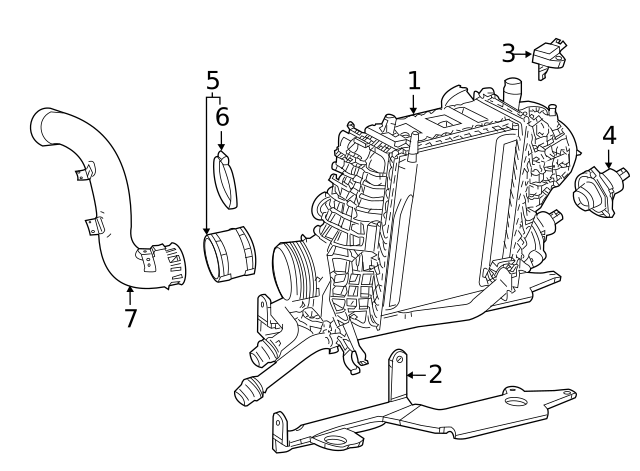 2020-2023 Mercedes-Benz Turbocharger Intercooler Pipe 260-090-06-00 ...