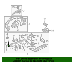 2018-2024 GM Passenger Side Front Compartment Side Rail Bracket ...
