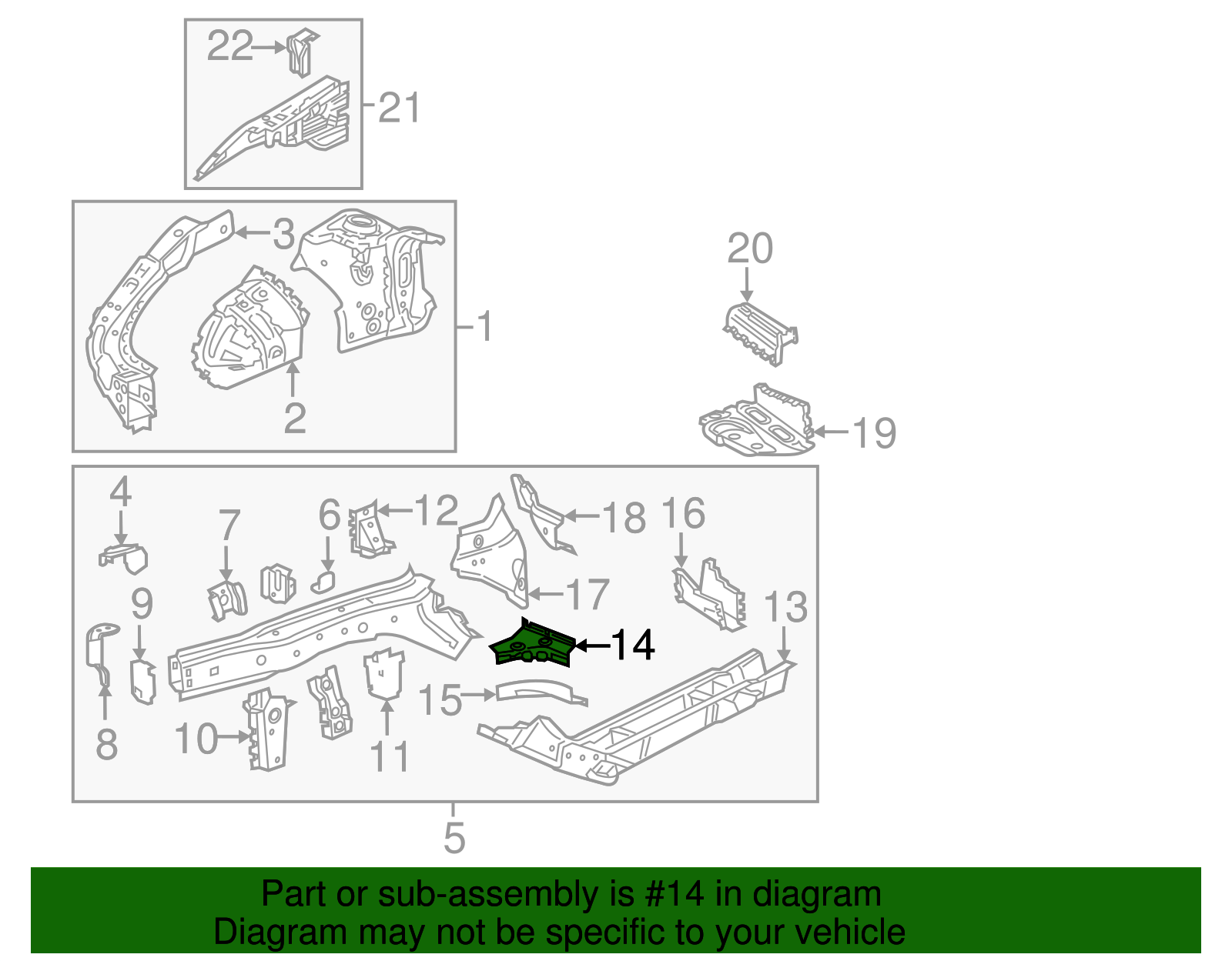 2018-2025 GM Passenger Side Cross Sill Brace 84972994 | OEM Parts Online
