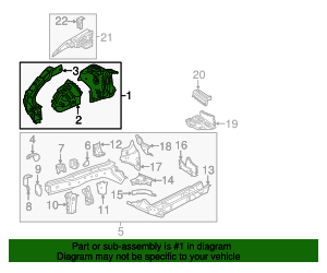 84914805 - Front Passenger Side Wheelhouse Panel 2018-2024 GM ...