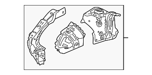 2018-2024 GM Front Passenger Side Wheelhouse Panel 84914805 GM ...