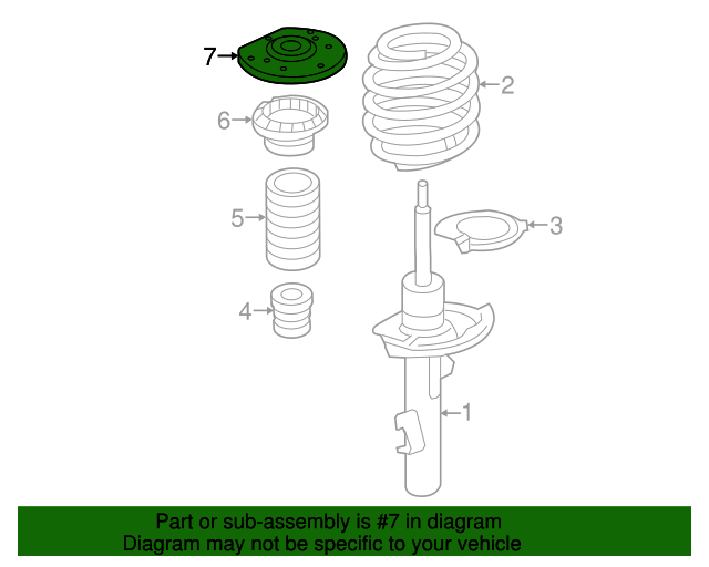 Volvo OEM Strut Mount Part# 31340606 | OEM Vehicle Parts