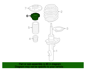 31681161 - Strut Bearing - 2007-2018 Volvo | Volvo OEM Parts Direct