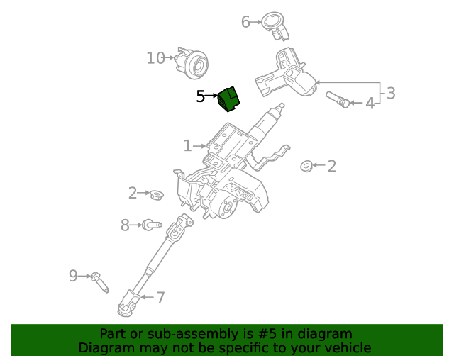 2011-2022 Ford Ignition Switch AA6Z-11572-A | OEM Parts Online
