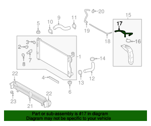 45160FL00A - Overflow Hose - 2017-2023 Subaru Impreza | Subaru Parts Guys