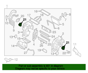 2011-2017 Hyundai HVAC Blend Door Actuator 97159-1H050 | OEM Parts Online