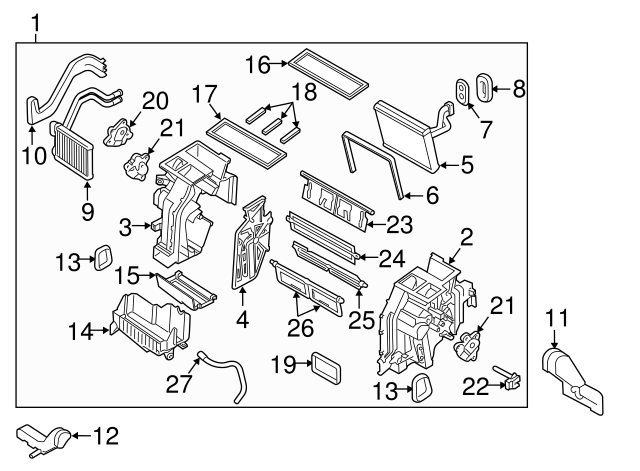 Genuine HVAC Blend Door Actuator for 2011-2017 Hyundai | Part# 97159 ...