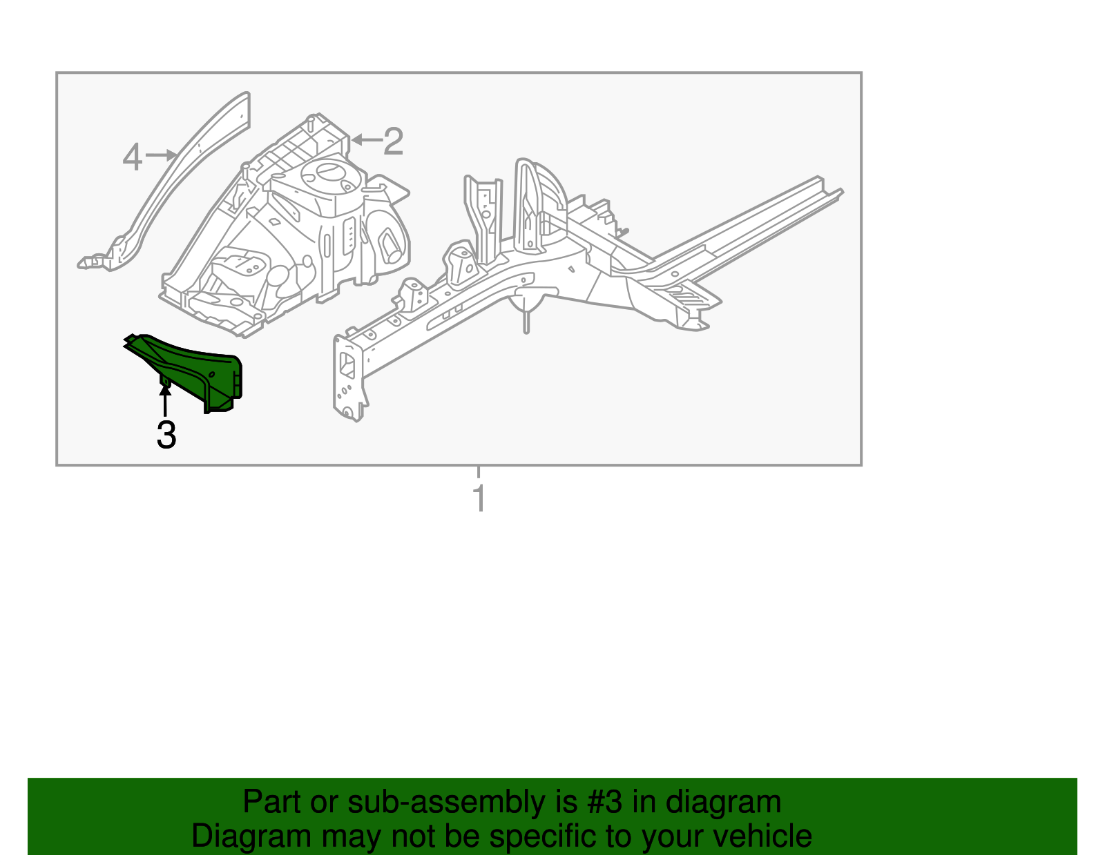 2016-2019 Hyundai Sonata Apron Assembly Outrigger 64537-E6000 | Hyundai ...