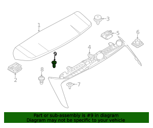 Genuine BMW 07-14-9-174-618 | Spoiler Wing Rivet | FREE Shipping on ...
