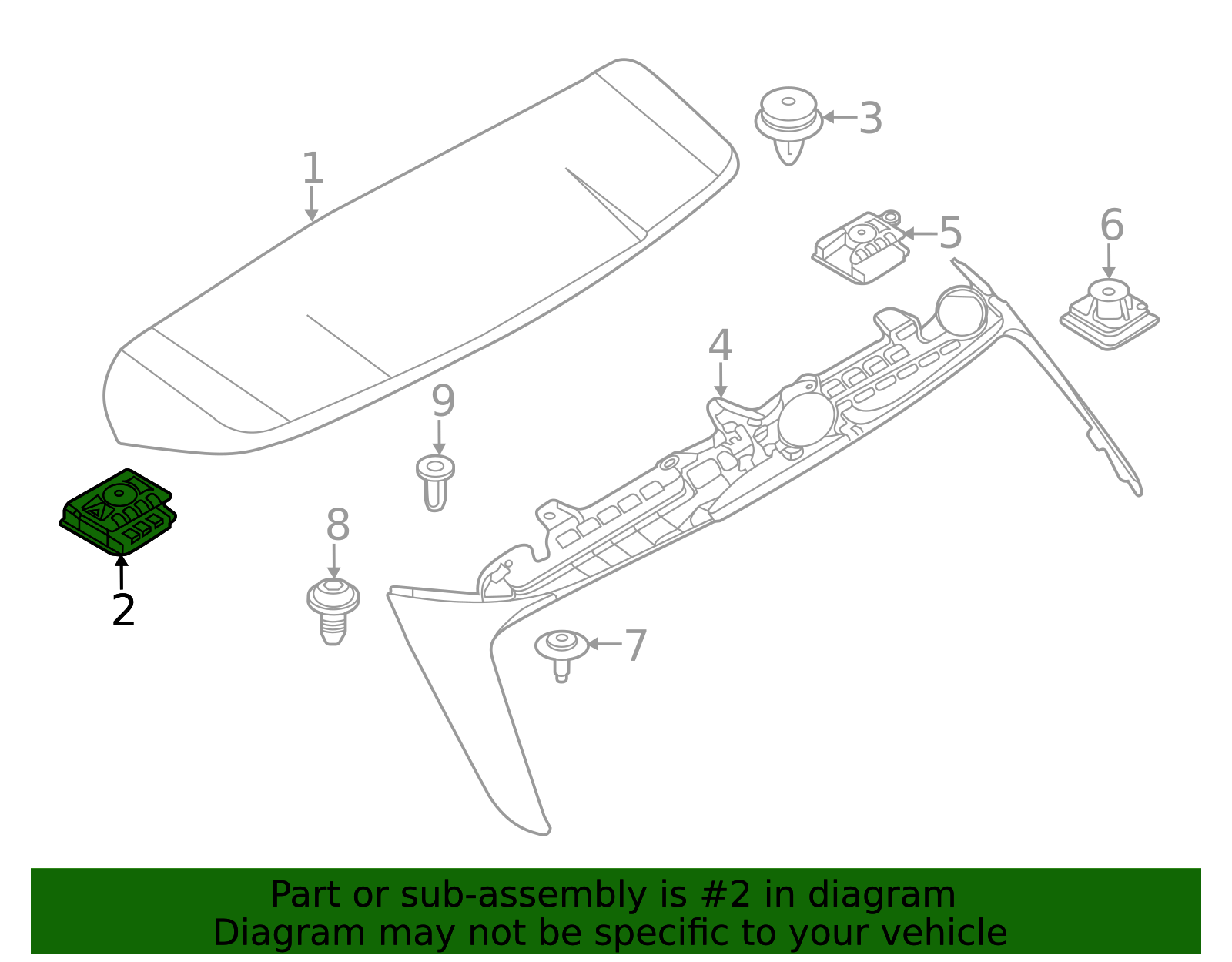 Genuine BMW 51-62-7-478-932 | Spoiler Adjuster | FREE Shipping on Most ...