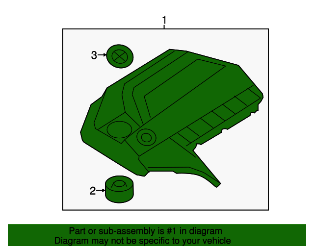 11-12-7-607-447 - Engine Cover 2010-2019 BMW | AutoNationParts.com