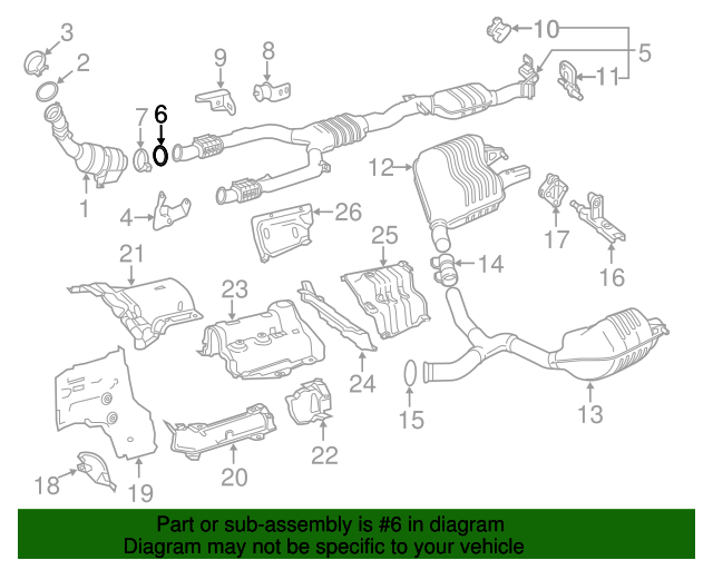 Muffler & Pipe Seal - Part #220-492-02-81 | Mercedes Parts Center