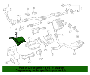 205-682-40-00 - Exhaust Heat Shield 2015-2020 Mercedes-Benz ...